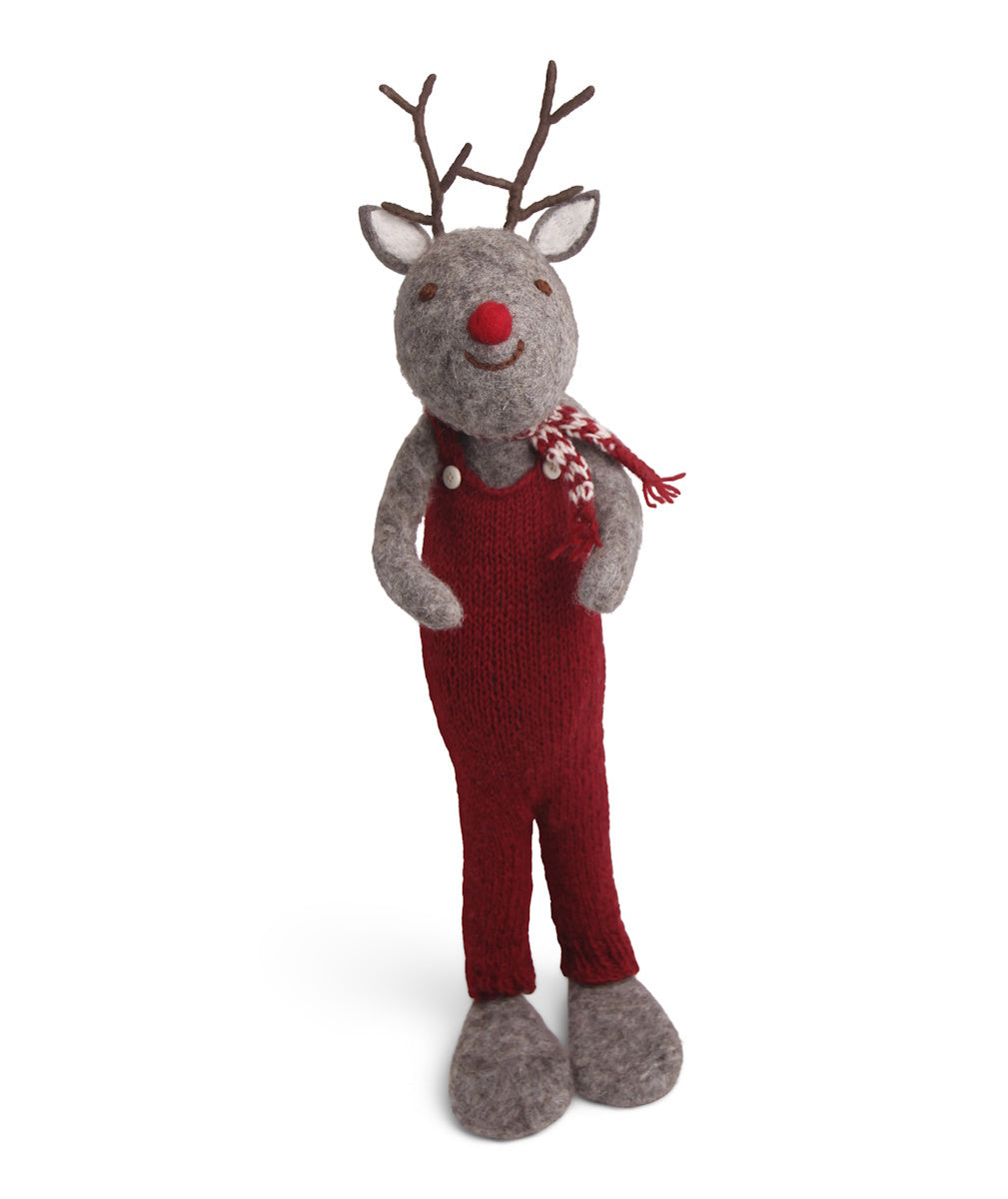 Gry & Sif Rudolf Extra Large Grey w/Red Pants – Nordic Fusion Store